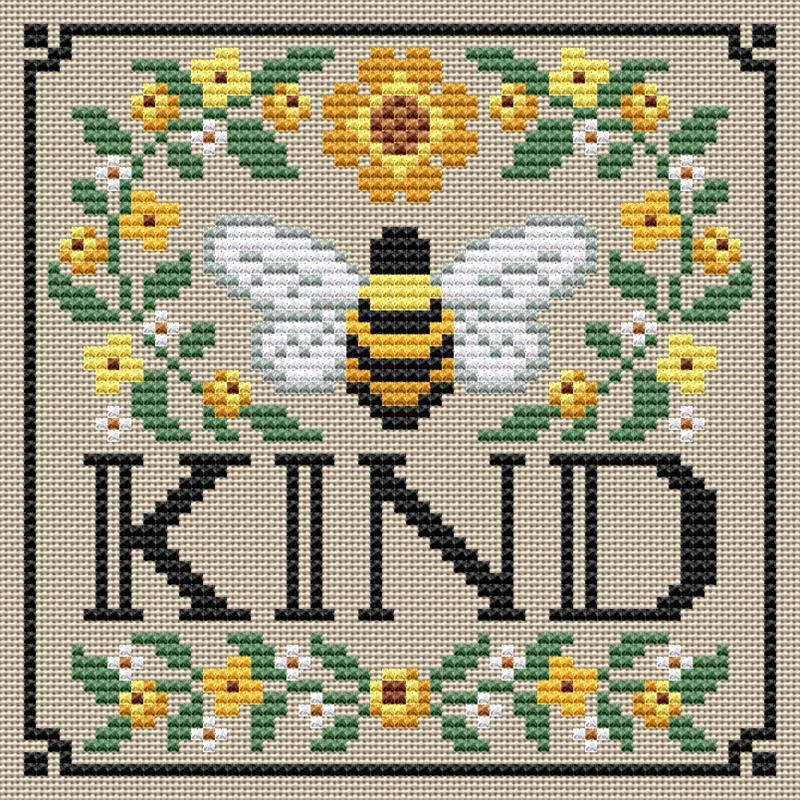 "Bee Kind" | Cross Stitch Pattern