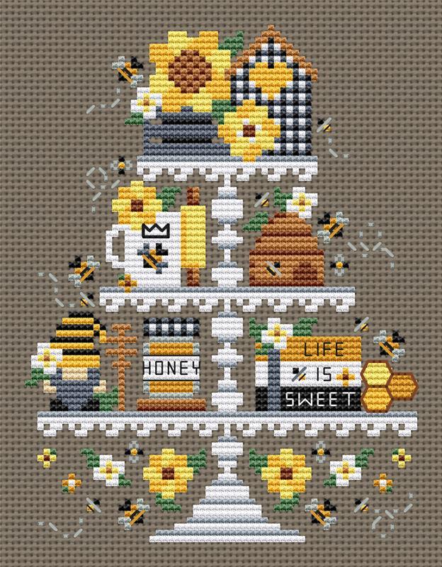 "Bee Tier" | Cross Stitch Pattern