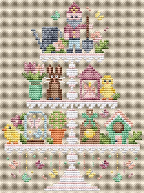 "Spring Tier" | Cross Stitch Pattern