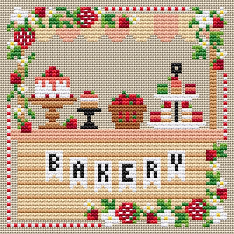 "Strawberry Bakery" | Cross Stitch Pattern