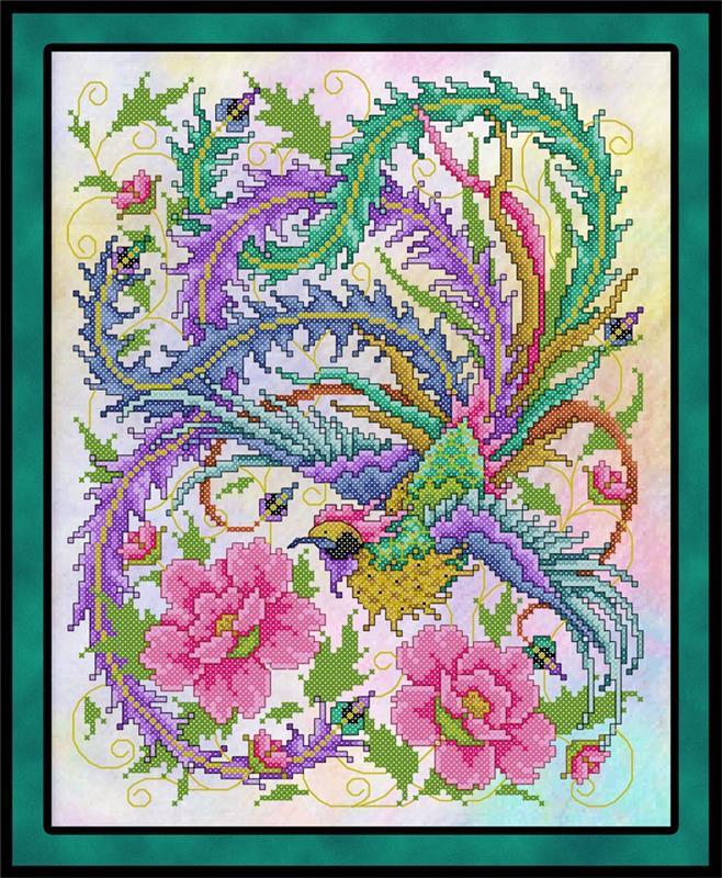 "Chinese Phoenix" | Cross Stitch Pattern
