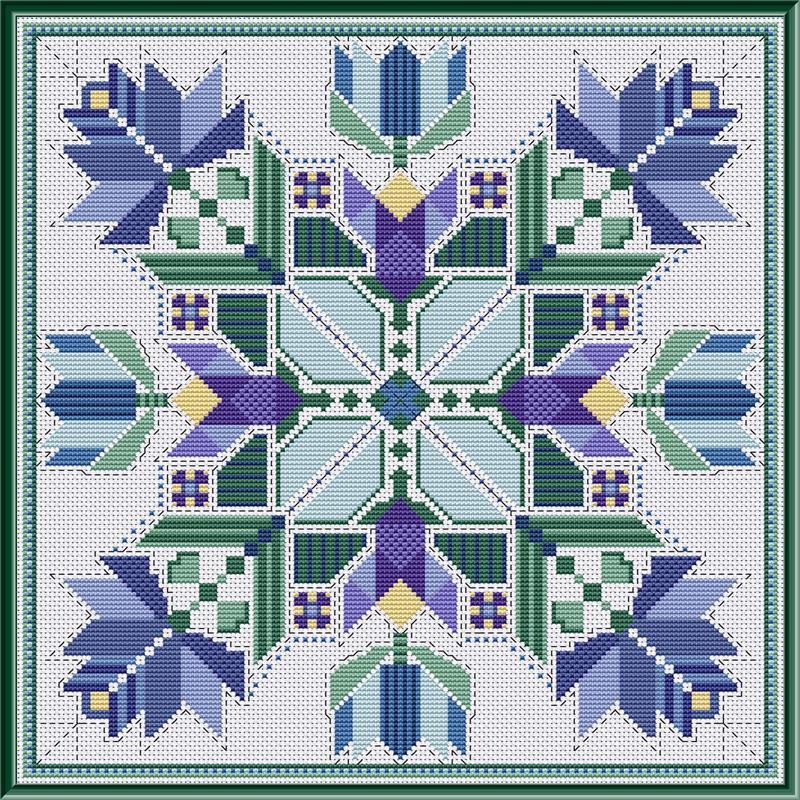 "Violet Blue" | Cross Stitch Pattern
