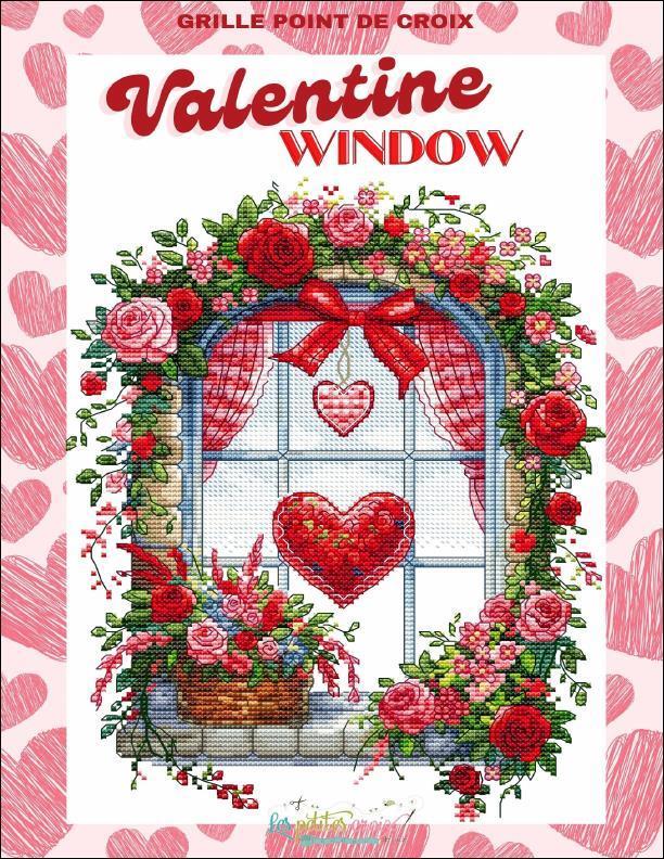 "Valentine's Window" | Cross Stitch Pattern