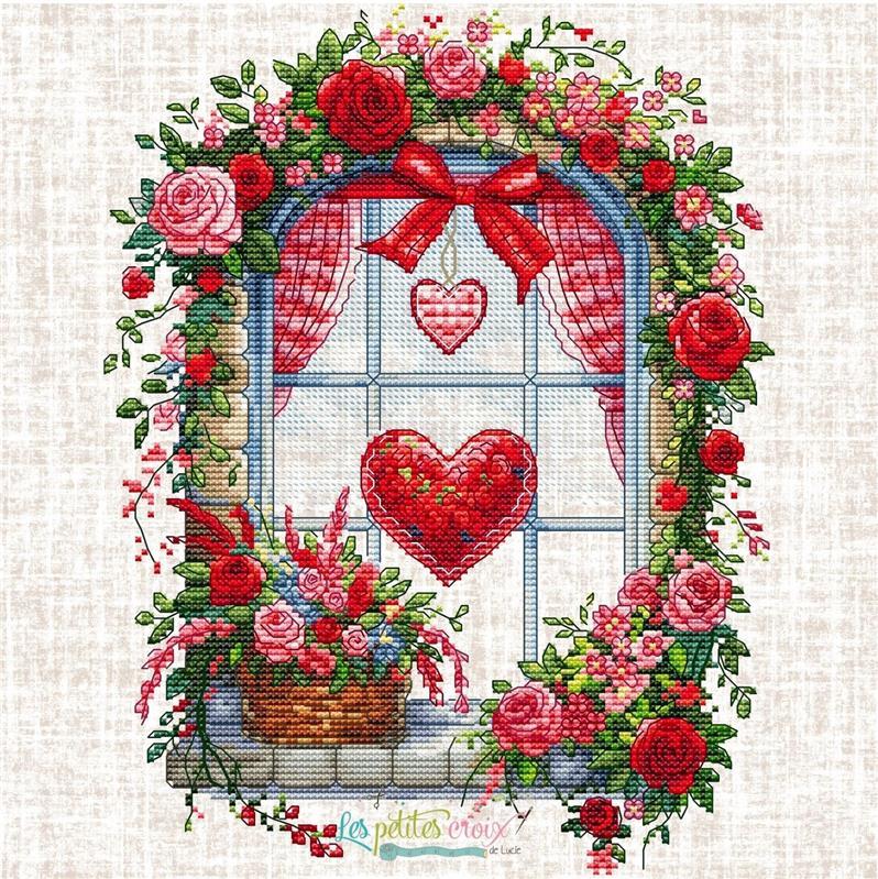 "Valentine's Window" | Cross Stitch Pattern