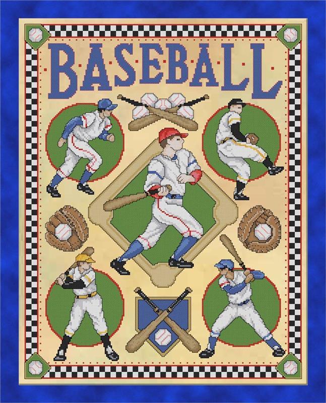 "Baseball" | Cross Stitch Pattern