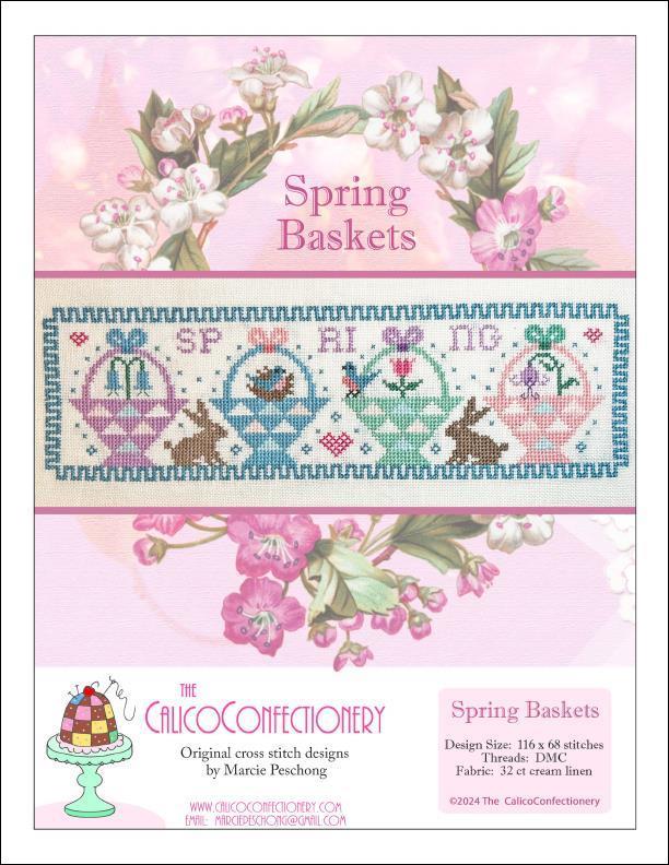 "Spring Baskets" | Cross Stitch Pattern