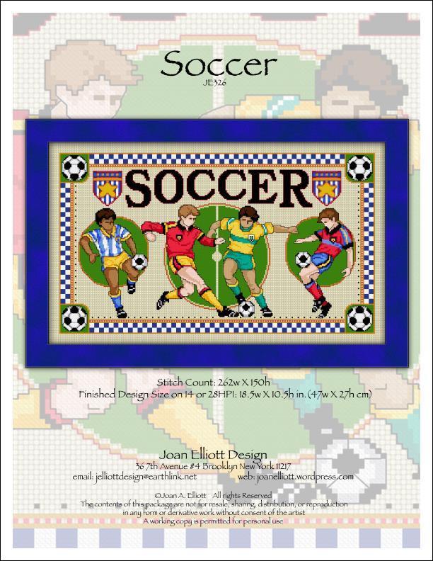 "Soccer" | Cross Stitch Pattern