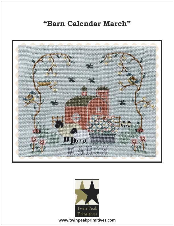 "Barn Calendar March" | Cross Stitch Pattern