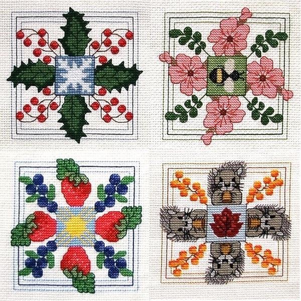"Seasonal Motifs" | Cross Stitch Pattern