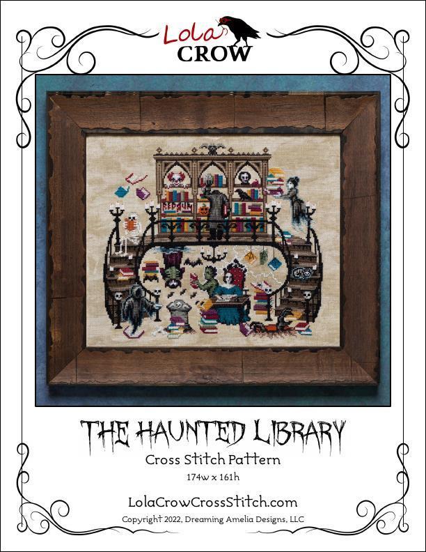 "The Haunted Library" | Cross Stitch Pattern