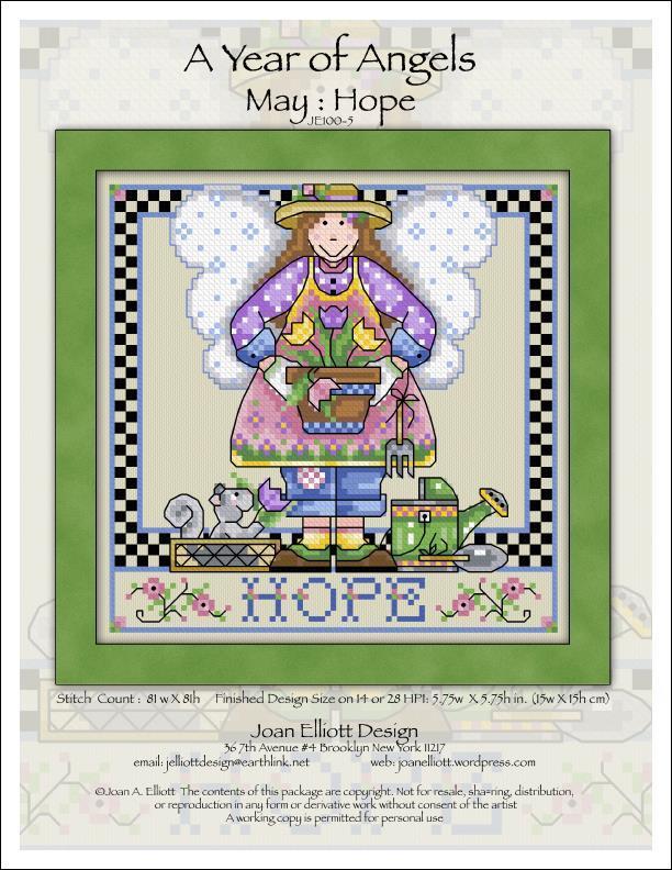 "A Year of Angels May: Hope" | Cross Stitch Pattern
