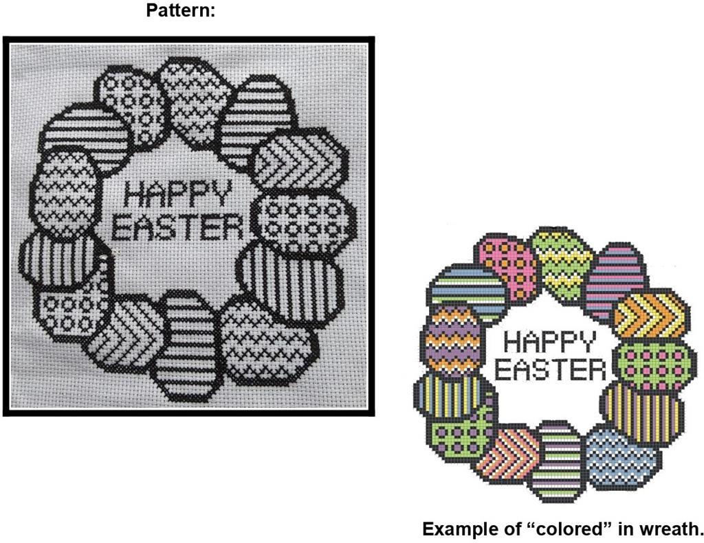 "Happy Easter" | Cross Stitch Pattern