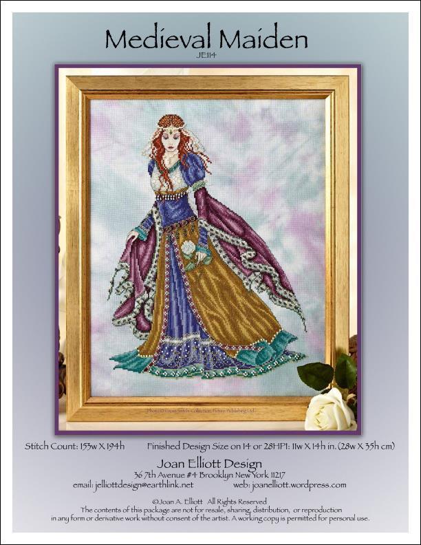 "Medieval Maiden" | Cross Stitch Pattern