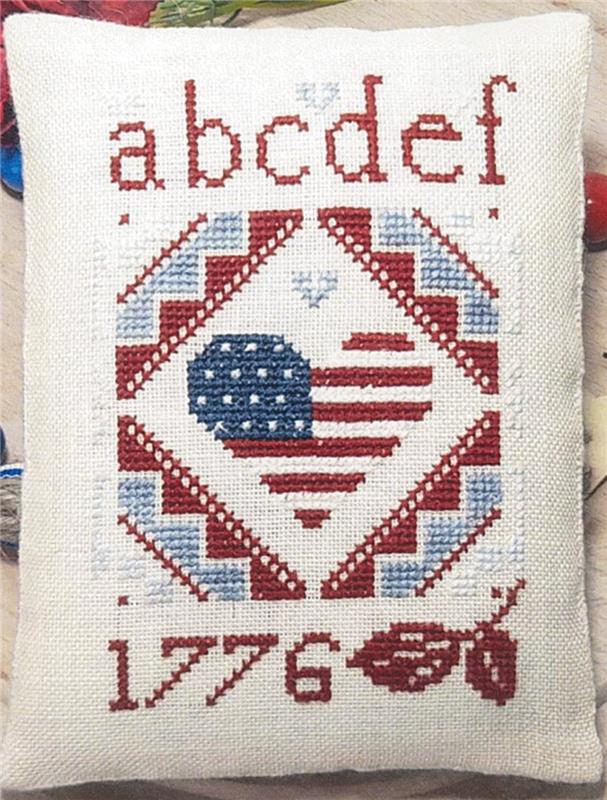 "Patriotic Mini Quaker" | Cross Stitch Pattern