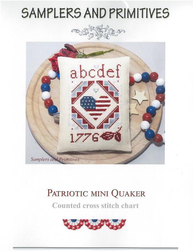 "Patriotic Mini Quaker" | Cross Stitch Pattern