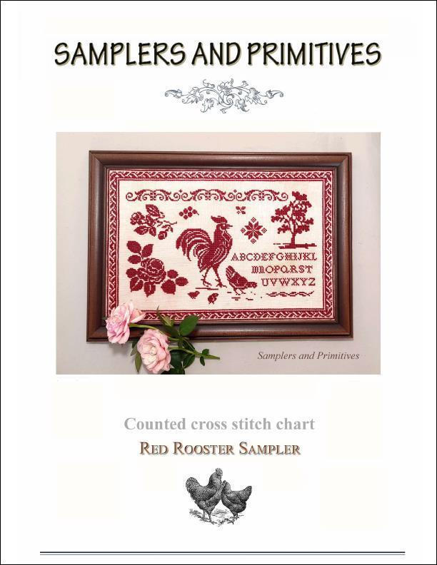 "Red Rooster Sampler" | Cross Stitch Pattern