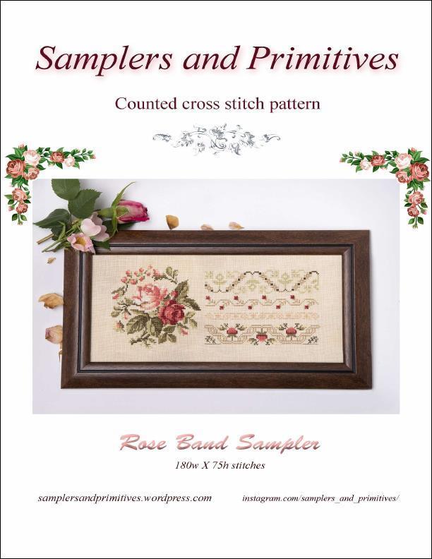 "Rose Band Sampler" | Cross Stitch Pattern