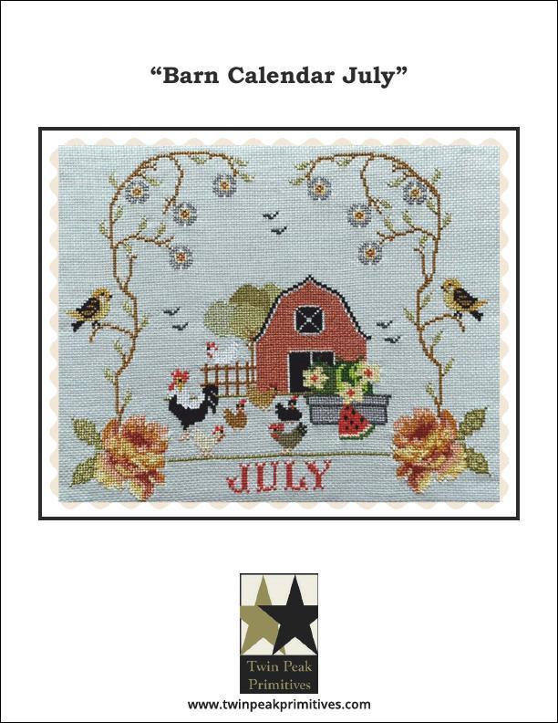 "Barn Calendar July" | Cross Stitch Pattern