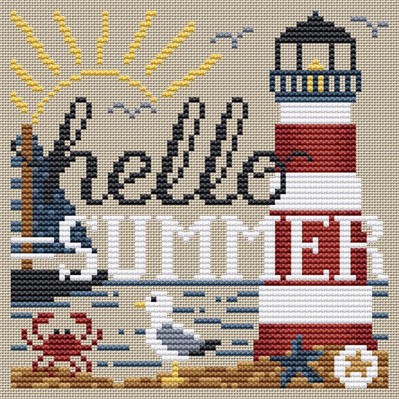 "Hello Summer" | Cross Stitch Pattern