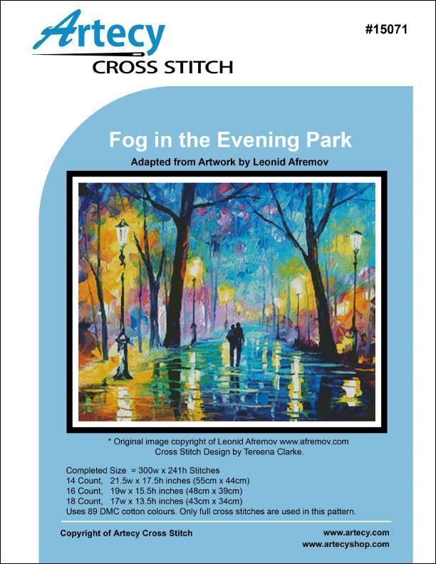 "Fog in the Evening Park" | Cross Stitch Pattern