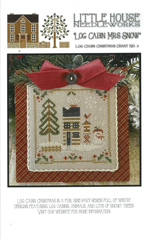 "Log Cabin Mrs. Snow - 7" | Cross Stitch Pattern