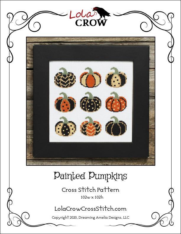 "Painted Pumpkins" | Cross Stitch Pattern