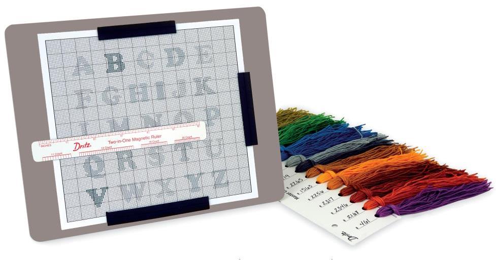 Magnet Board 8"X10" & 6" Ruler | Cross Stitch Item