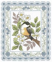"Chirping Chickadee" | Cross Stitch Kit