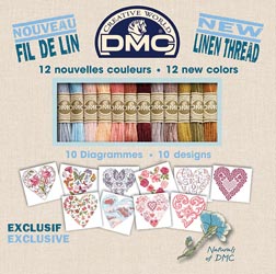 DMC Floss Packs: DMC Linen Floss Pack 2 12 per package