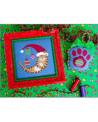 "Christmas Kitty Moon" by Stitchy Kitty