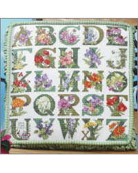Floral Alphabet (cross stitch kit)