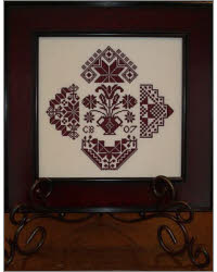 "Quaker Sampler In Red" by Stitching Parlor, The