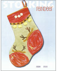 "Reindeer Stocking" by Samsarah Design Studio