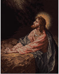 Christ In Gethsemane (cross stitch kit)