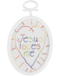 Jesus Loves Me (cross stitch kit)