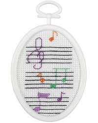 Musical Notes (cross stitch kit)