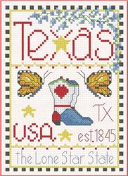 "Texas Littte State Sampler" by Alma Lynne Designs