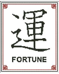 "Japanese Symbol Fortune" by PinoyStitch