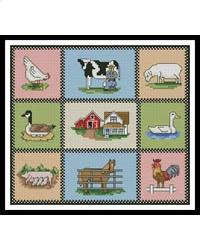 "Farm Sampler" by Artecy Cross Stitch