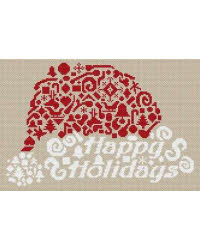 "Tribal Santa Hat" by White Willow Stitching