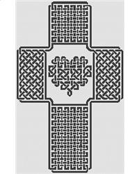 "Celtic Knot Cross 2" by White Willow Stitching