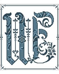 "Gothic Alphabet W" by PinoyStitch