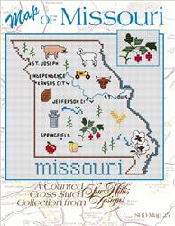 "Missouri Map" by Sue Hillis Designs