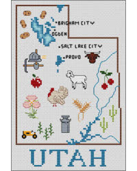 "Utah Map" by Sue Hillis Designs