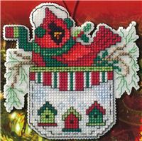 "Cardinal In A Pocket" | Cross Stitch Pattern