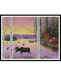 "Moose Lake" | Cross Stitch Pattern