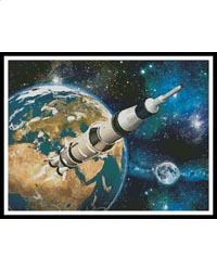 "Space Rocket" | Cross Stitch Pattern