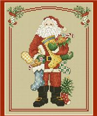"Stocking Santa" | Cross Stitch Pattern