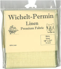 18 Count Linen cross stitch fabric from Wichelt Imports