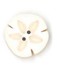 Small Sand Dollar Button | Cross Stitch Item